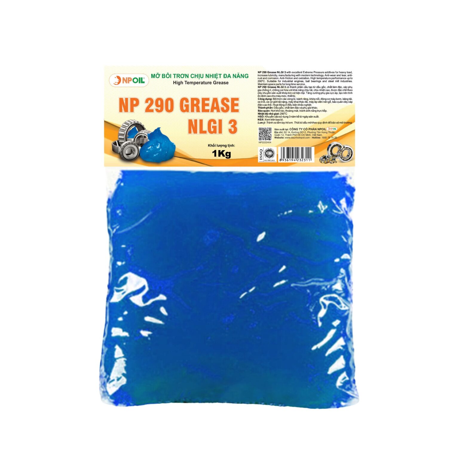 HIGH TEMPERATURE GREASE – NP 290 GREASE – DRUM 180KG